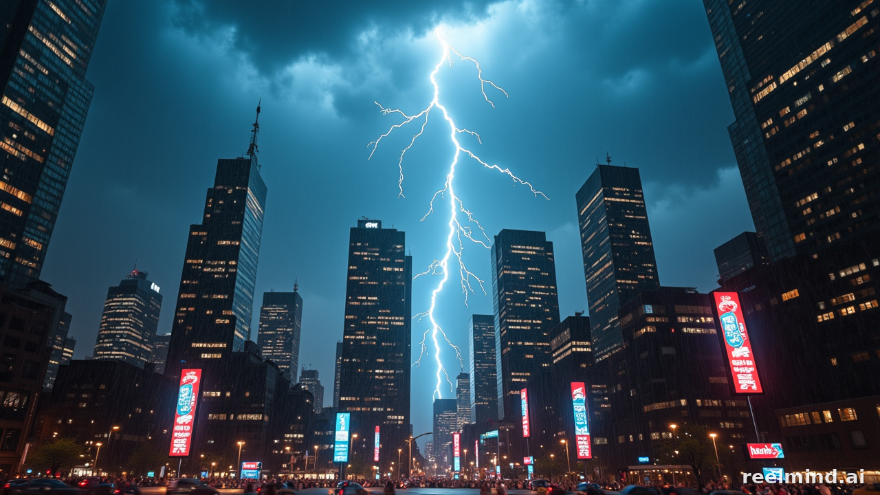 Top AI Prompts for Creating Stunning Lightning Over Urban Videos | ReelMind
