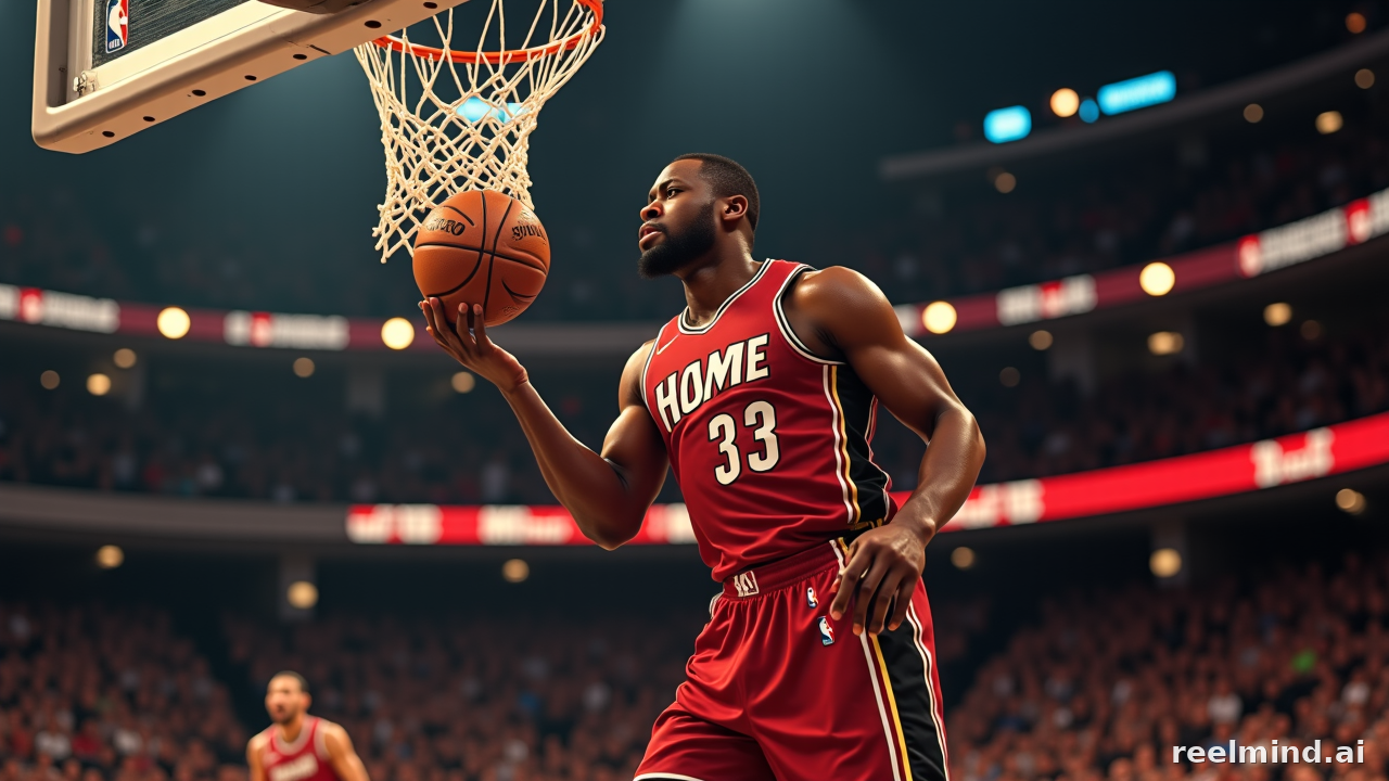 Dwyane Wade’s Iconic Plays in AI Slow-Motion | ReelMind