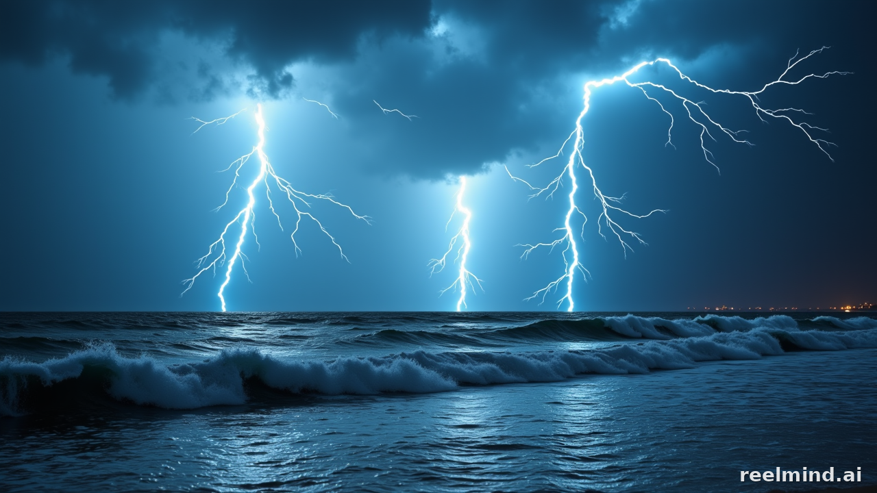 Top AI Prompts for Creating Stunning Lightning Over Water Videos | ReelMind