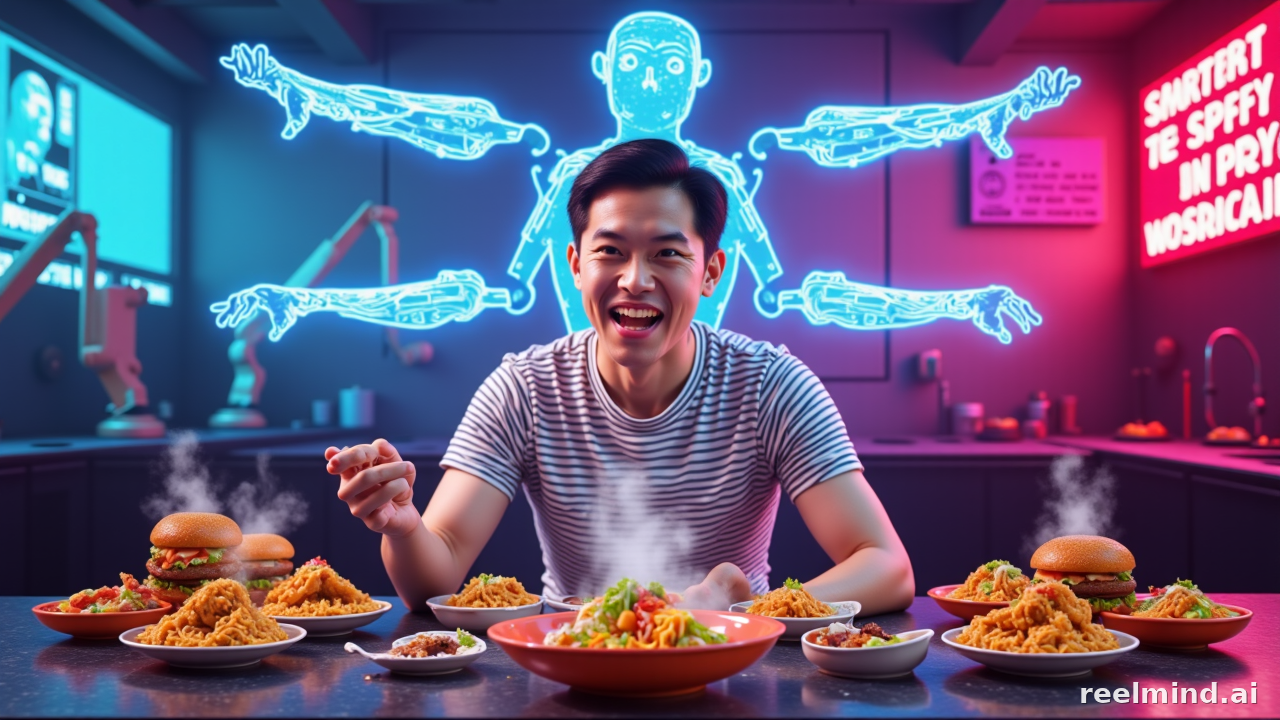 How to Use AI to Create Prompts for Mukbang Videos | ReelMind