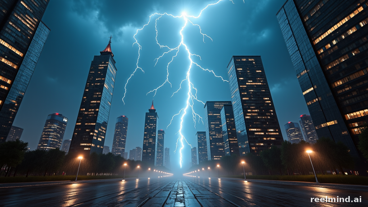 Best AI Prompts for Generating Stunning Lightning Over City Videos ...