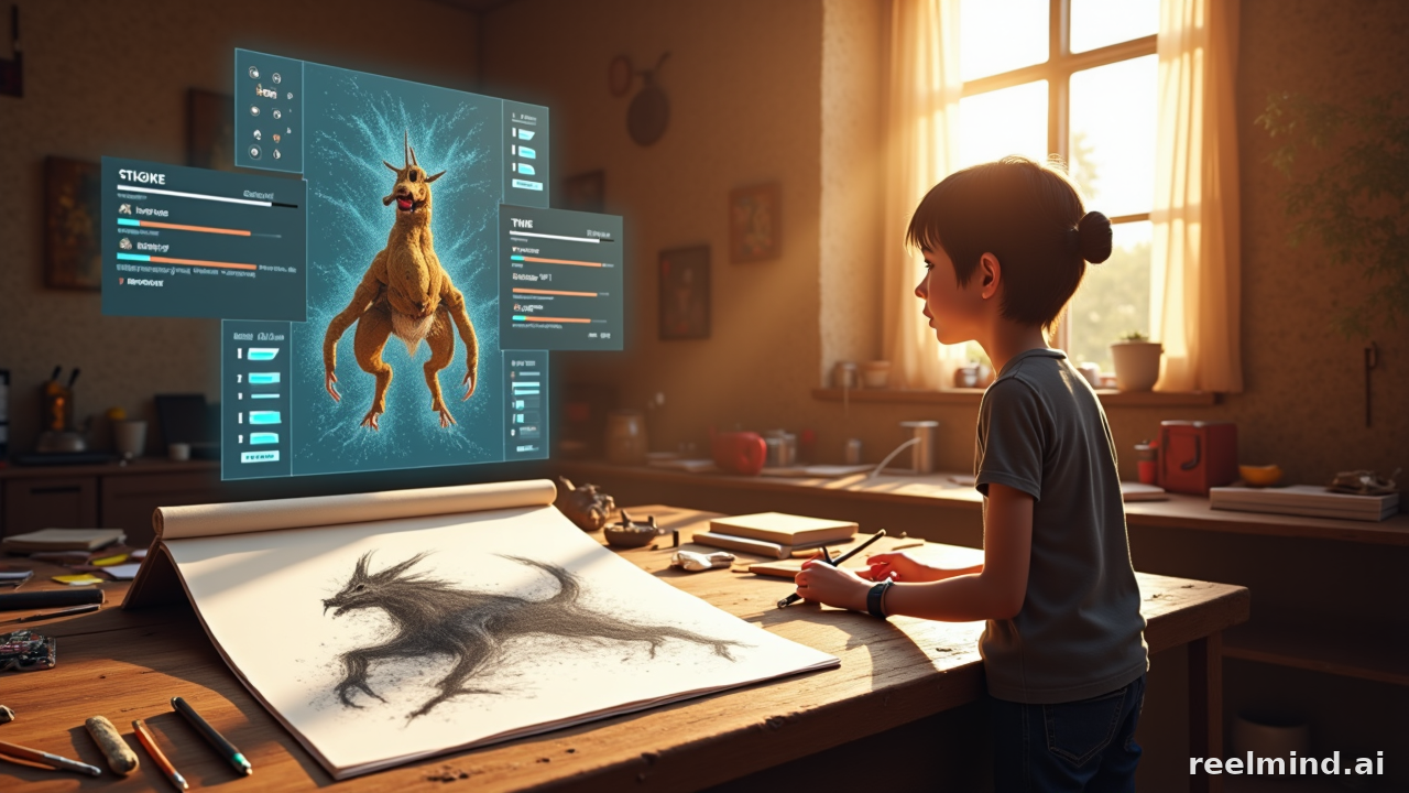 How to Use AI to Turn Your Sketches into Digital Art | ReelMind