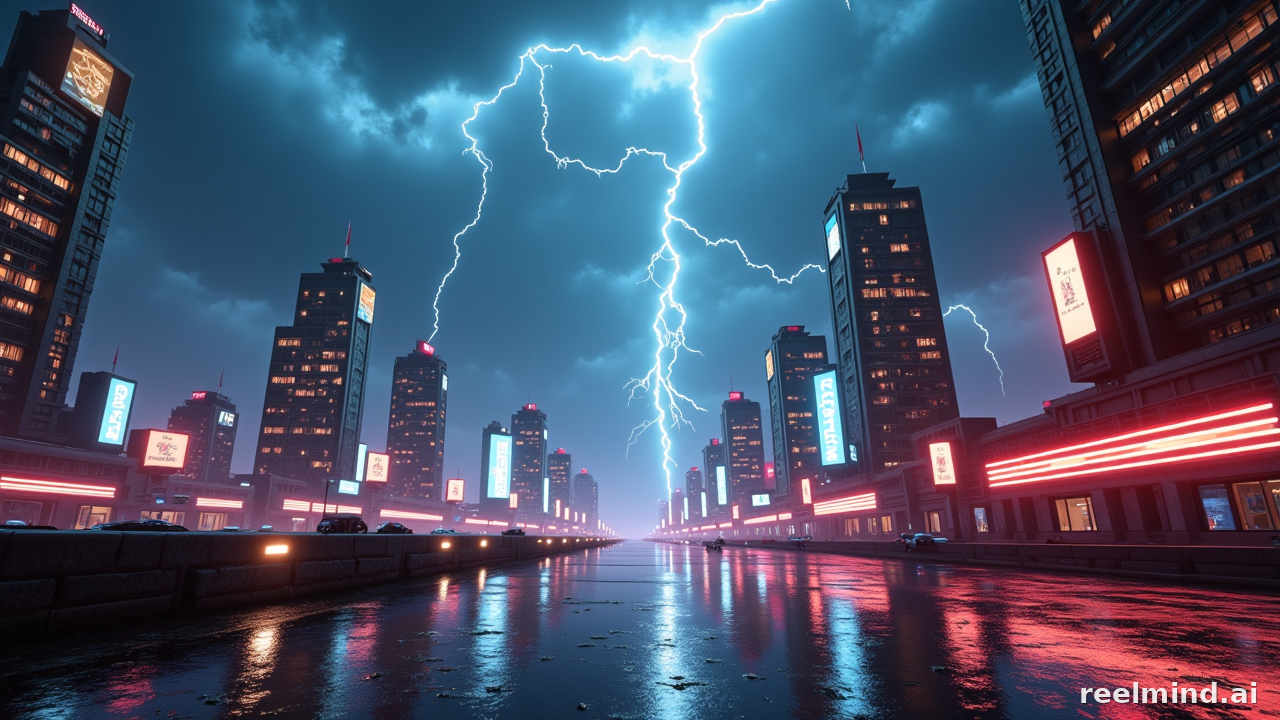 Top AI Prompts for Creating Stunning Lightning Over Metropolis Videos ...