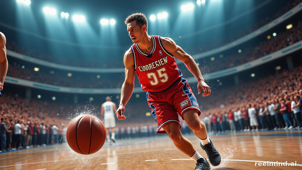 Mihailo Petrovic’s Basketball Career as AI Art | ReelMind