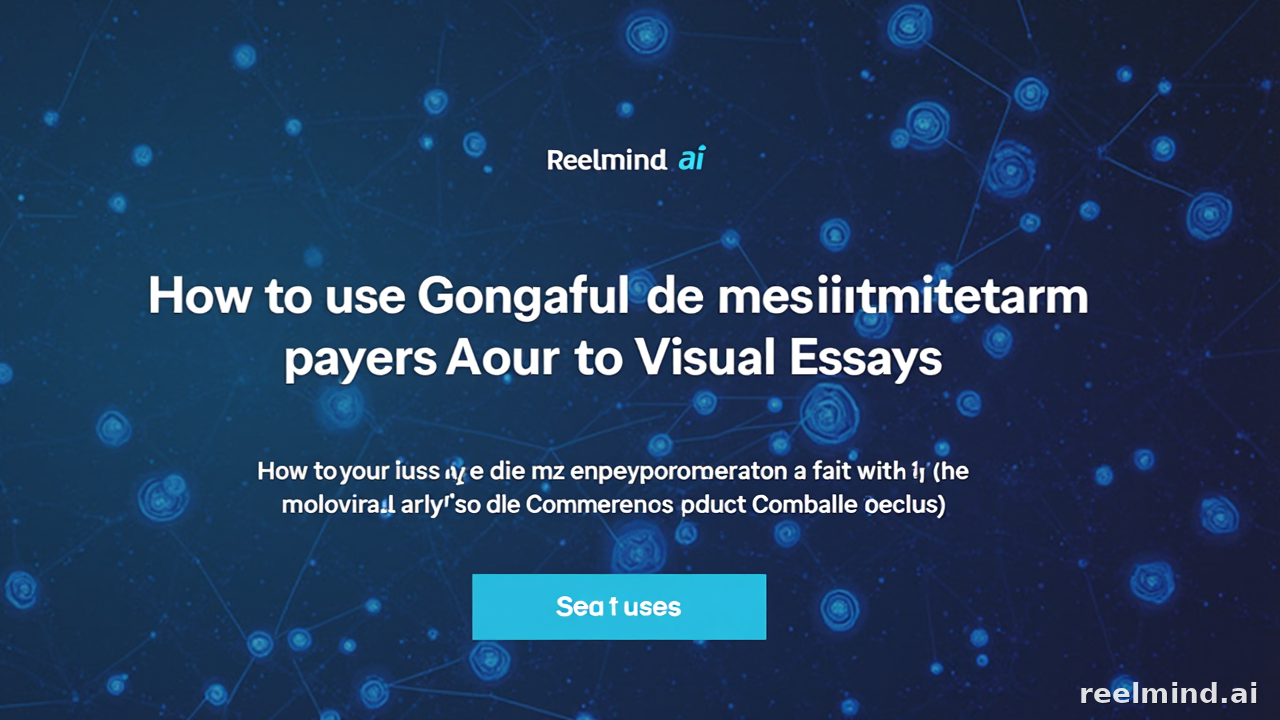 How to Use AI to Transform Your Academic Papers into Visual Essays | ReelMind