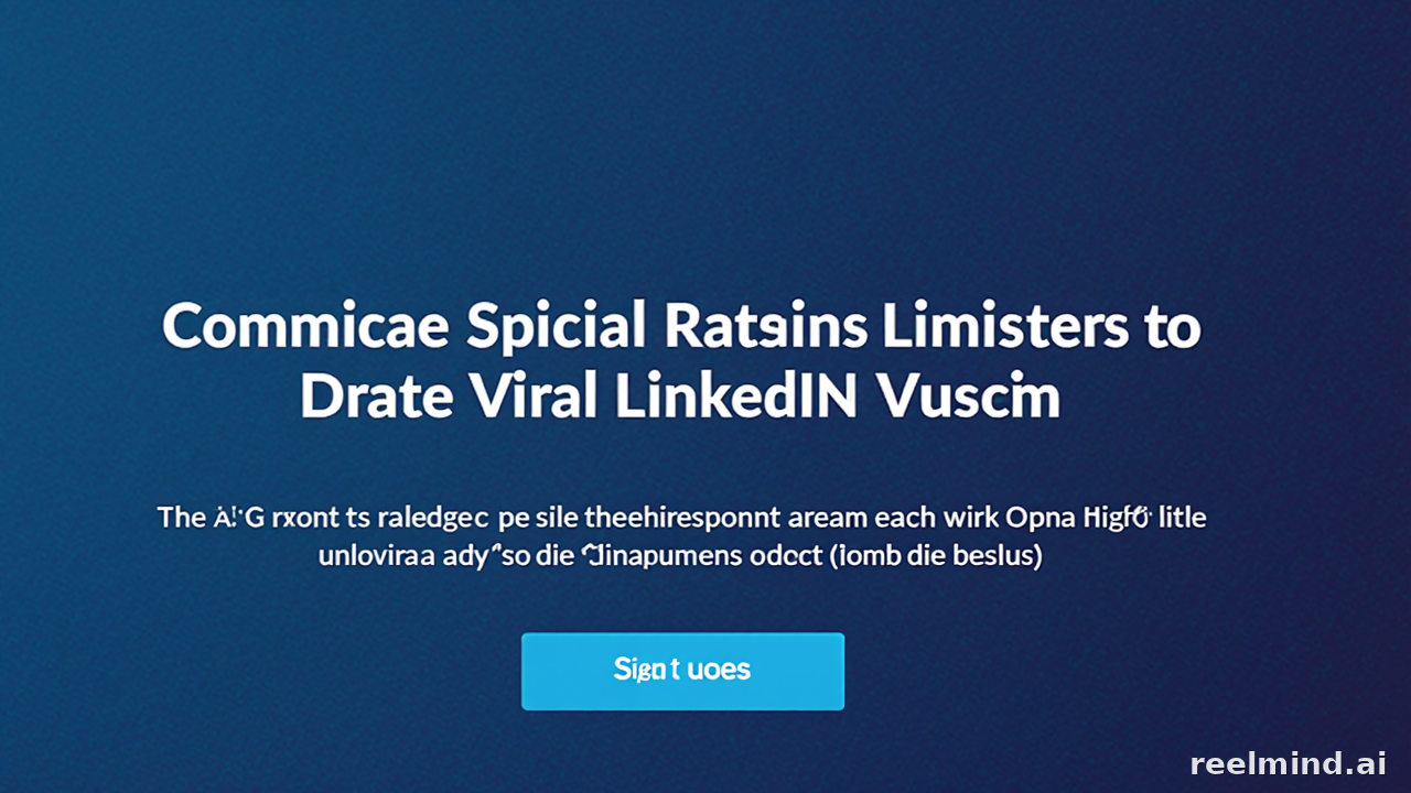The Top 10 Ai Prompts For Creating Viral Linkedin Videos Reelmind