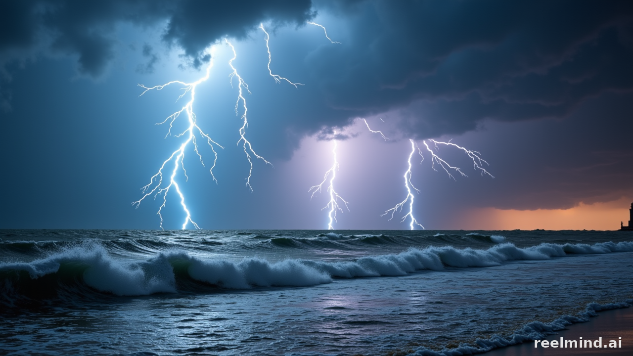 Best AI Prompts for Generating Stunning Lightning Over Channel Videos ...