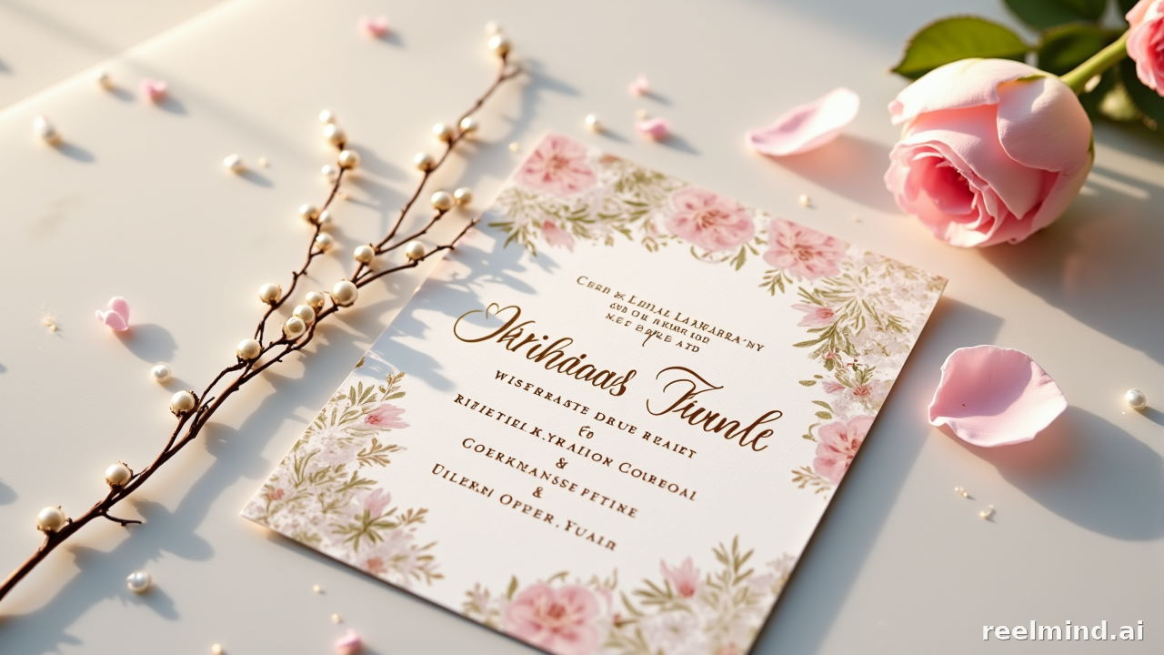 AI-Generated Wedding Invitations: Design Like a Pro | ReelMind